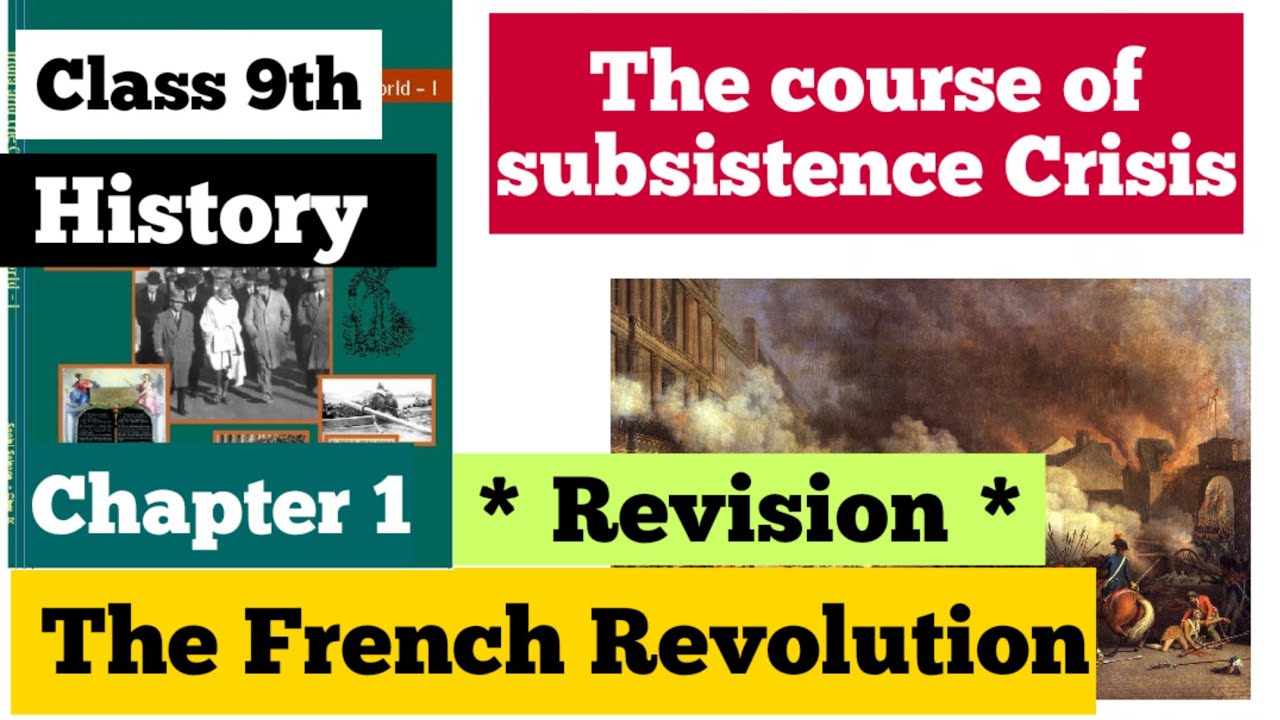How Subsistence Crisis Happens History Class 9 Ch 1 The