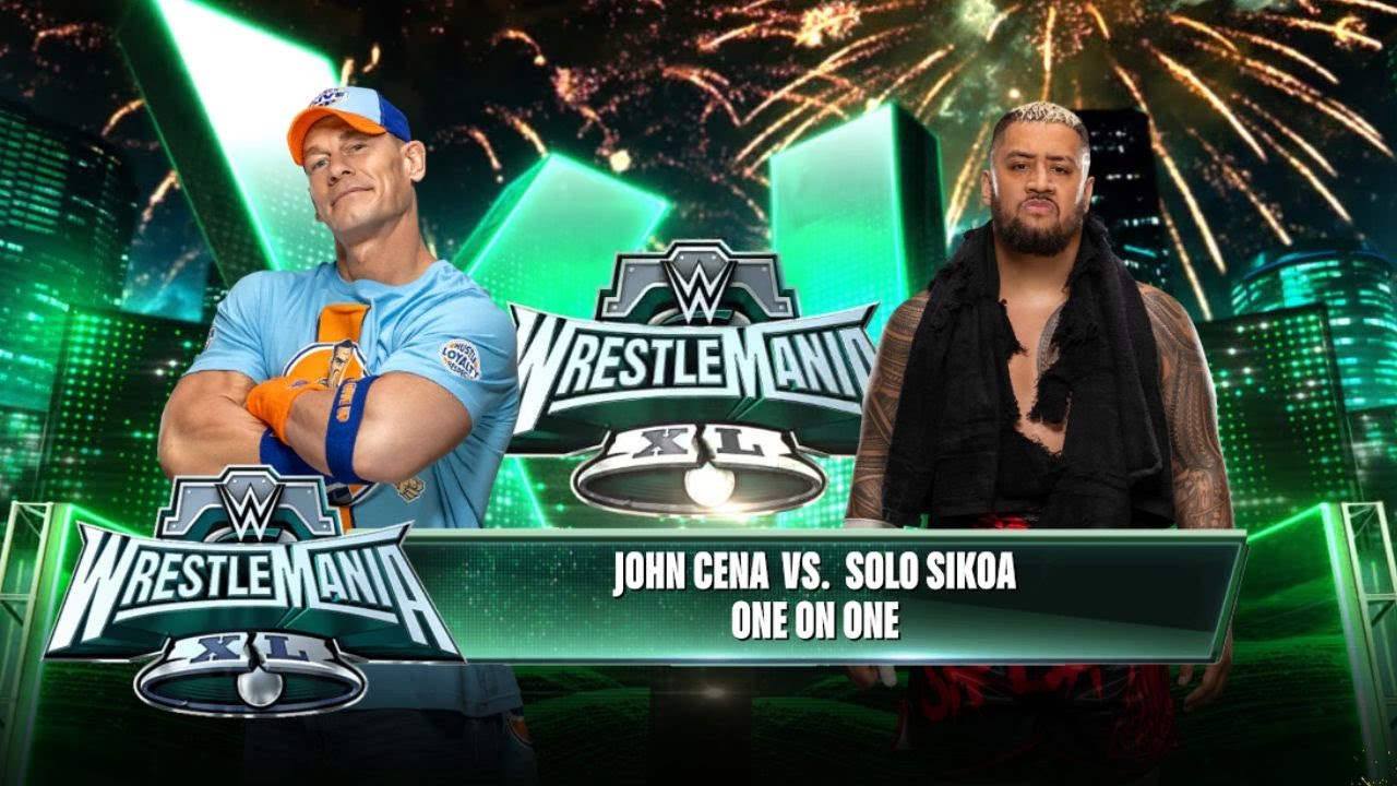 Solo Sikoa vs. John Cena - WrestleMania XL - YouTube