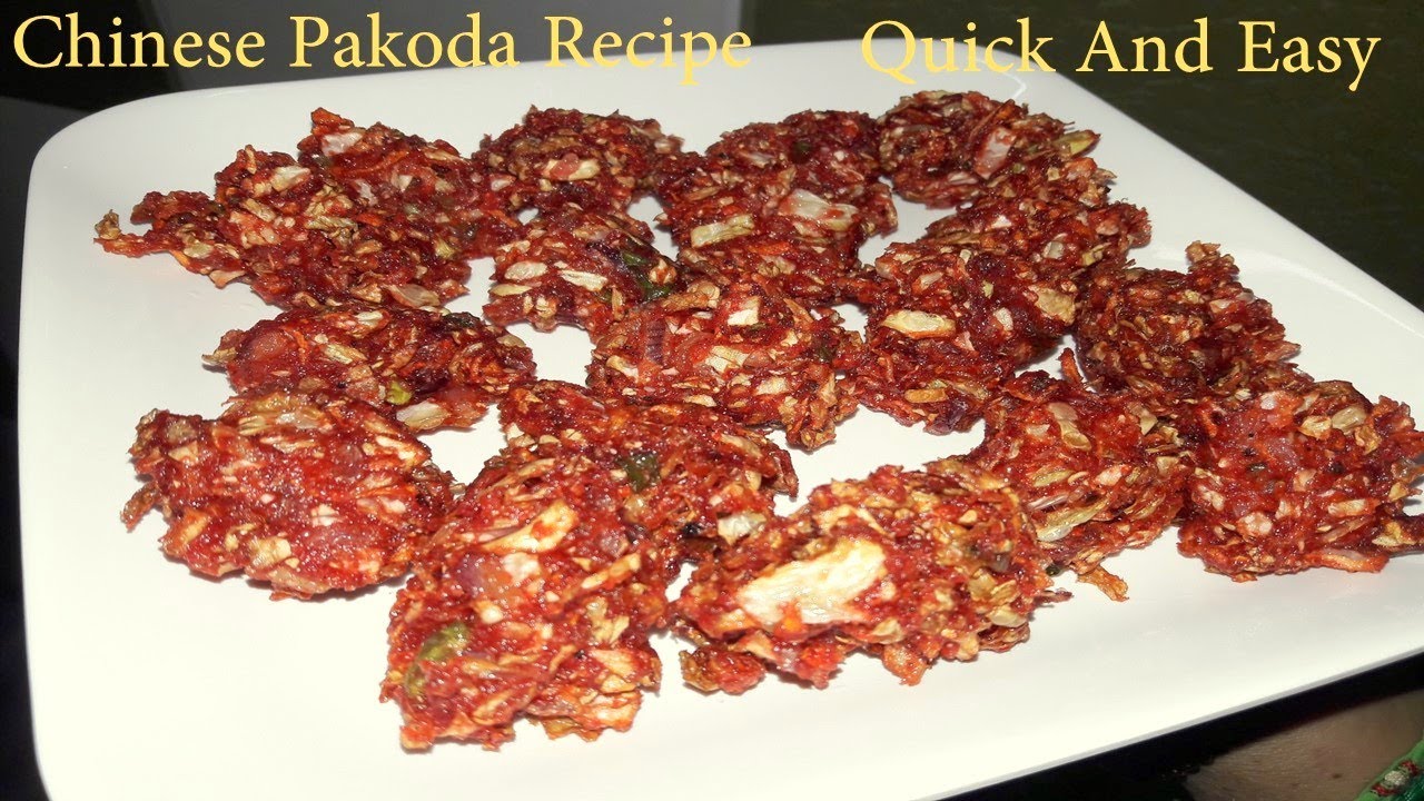 Chinese Pakoda Recipe | Manchurian Balls | चाइनीज़ पकोड़ा | Ramadan ...