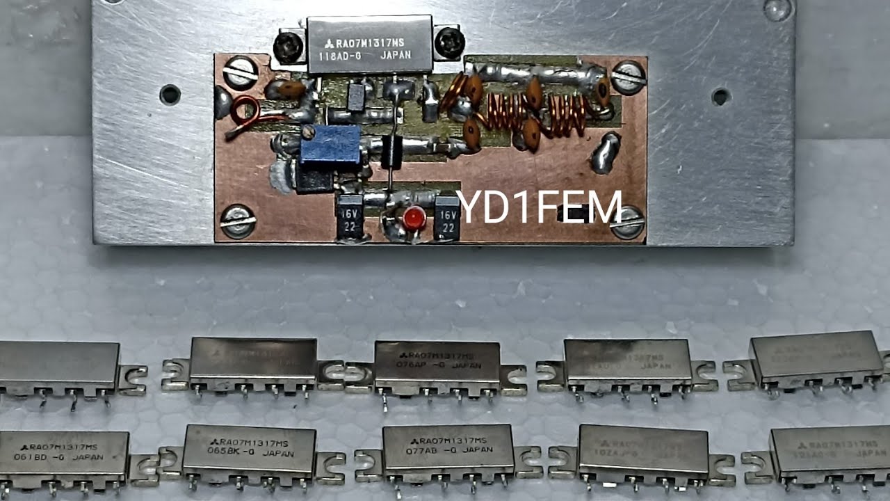 Pemancar FM pergunakan Final modul Mitsubishi RA07M1317MS PO 6 - 9W ...