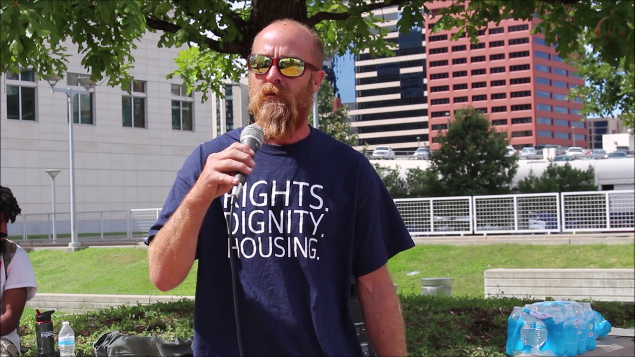 Homeless in Denver gain Settlement with the city. Pre Rally Stump ...