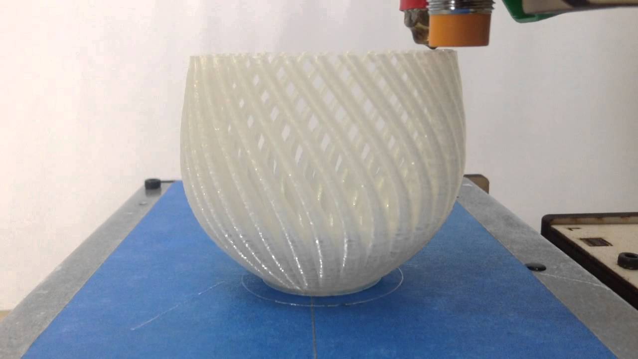 String Vase 7 (thingiverse # 266719) printed on a Printrbot Simple ...