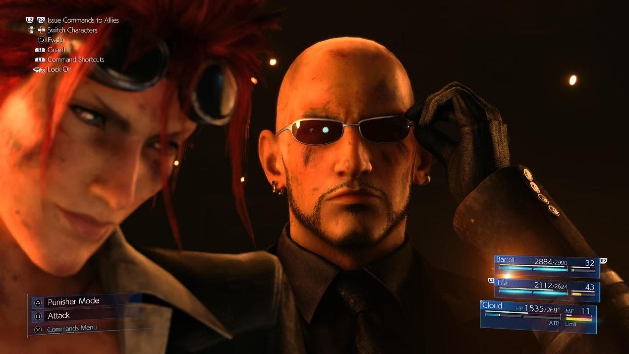 FINAL FANTASY VII REMAKE - Round 2 Reno and Rude Vs Avalanche - YouTube