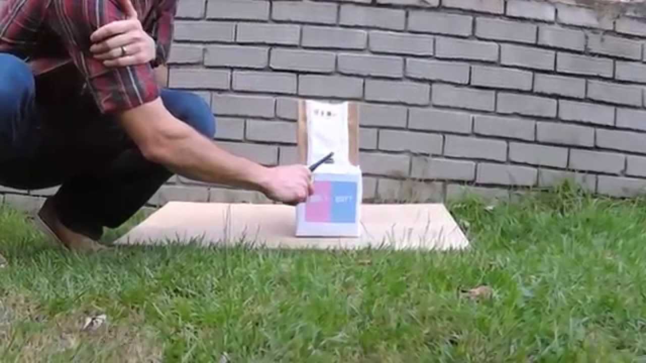 Explosive gender reveal video - YouTube