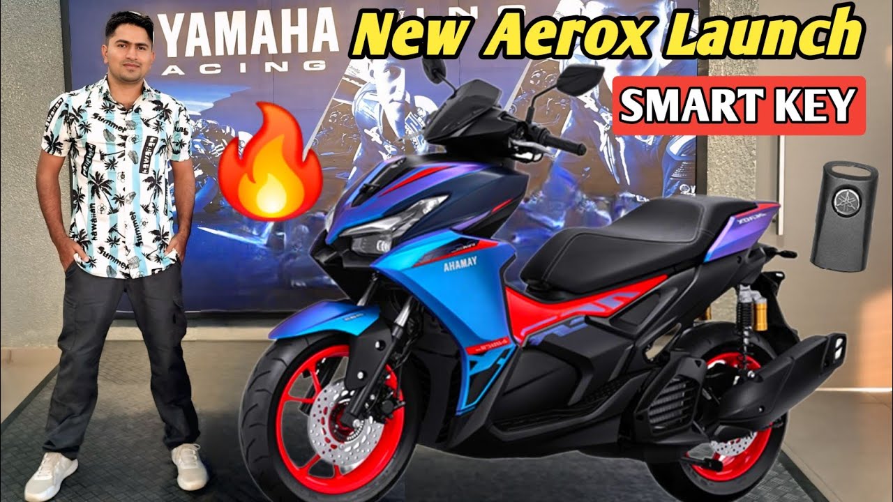 2025 New Yamaha Aerox 155 Launch | New Aerox Price, Mileage ...