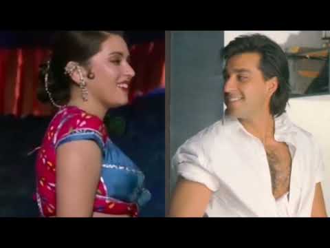 Madhuri dixit and sanjay dutt hot kisses. Made for fun