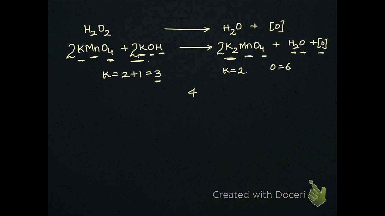 Hydrogen peroxide and KMnO4 - YouTube