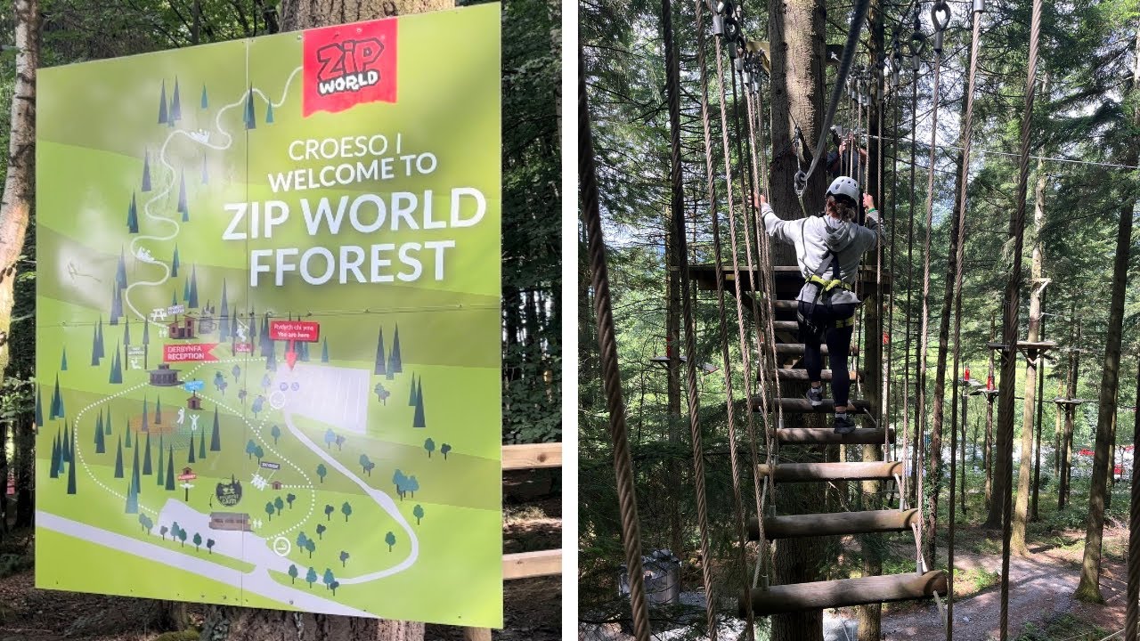 Zip World Zip Safari 2 | Fforest, Betws-y-Coed, North Wales - YouTube