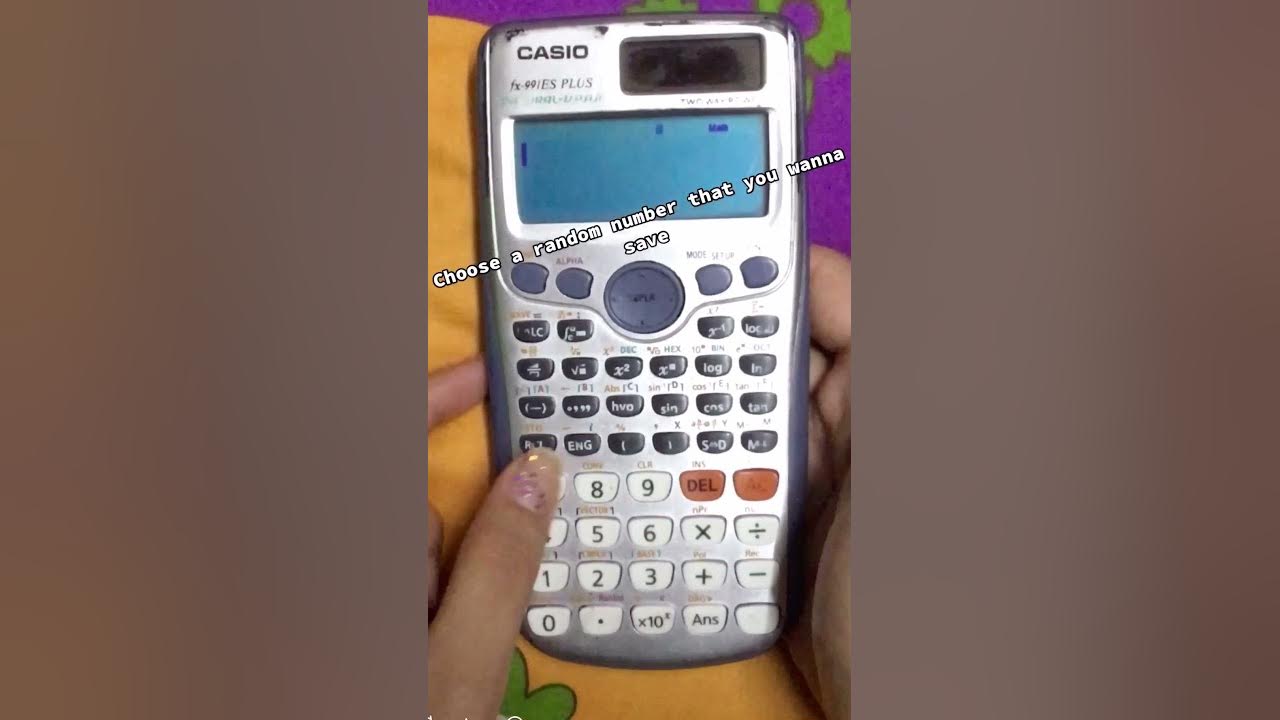 How to save formulas and equation in scientific calculator. - YouTube
