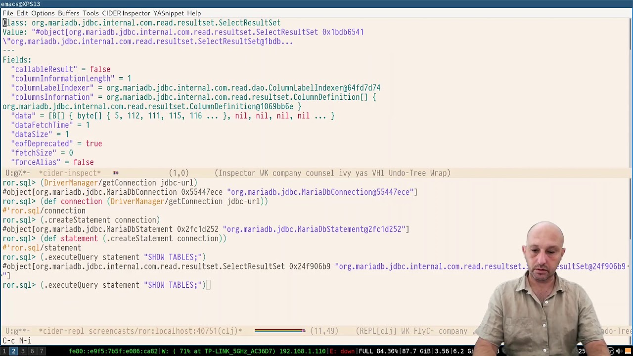 Revisiting the Ruby on Rails demo in Clojure: persistence layer - YouTube