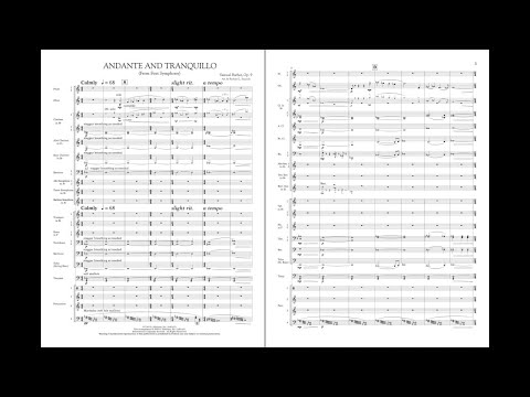 Andante and Tranquillo by Samuel Barber/arr. Richard L. Saucedo