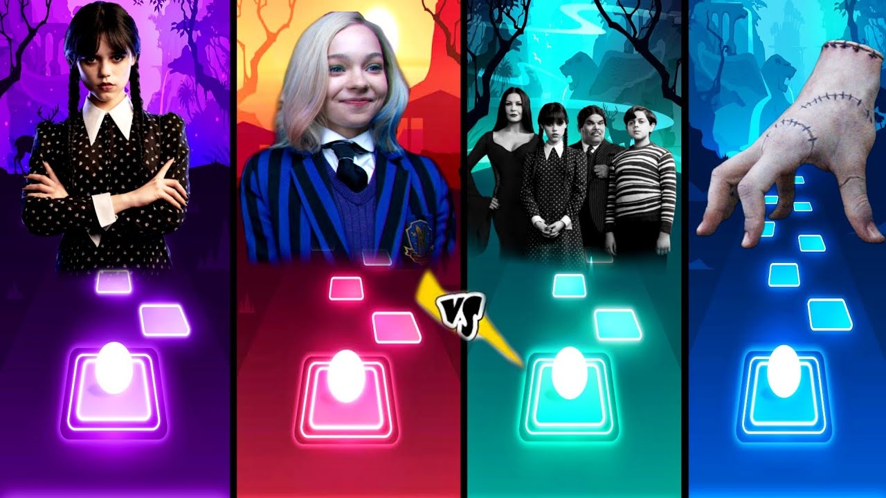 Wednesday Addams vs Enid Sinclair vs Wednesday Family vs Thing ...