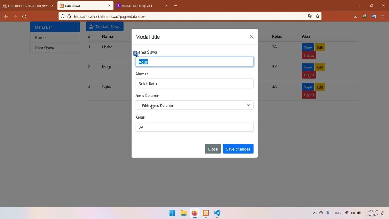 Modal Bootstrap 5 - Edit Data Dengan PHP & MYSQLI Menggunakan Modal Bootstrap 5 - YouTube
