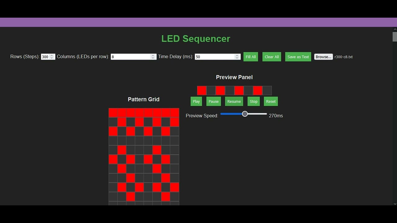 LED Sequencer Test 2 - YouTube