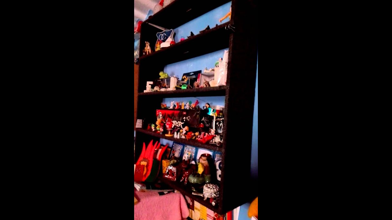 Repisa con luces LEDs - YouTube