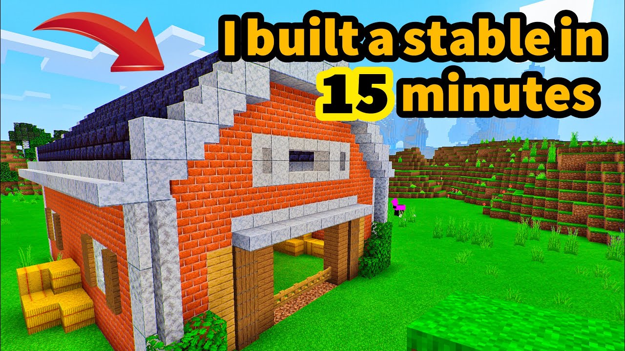 Building a Stable in Minecraft in 15 Minutes - YouTube