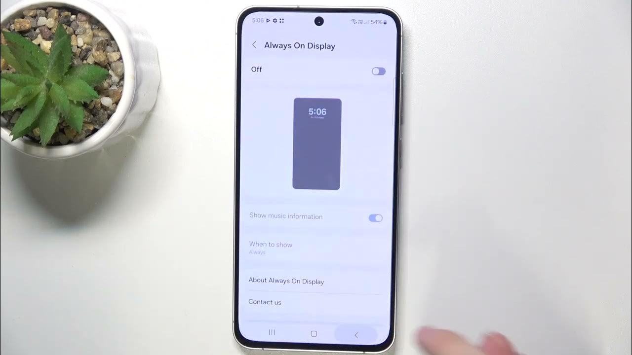 How to Disable Always On Display on Samsung Galaxy S24 FE - YouTube