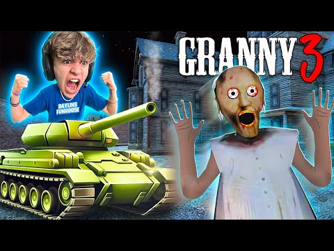 WE ESCAPED GRANNY iN GRANDPAS TANK!!