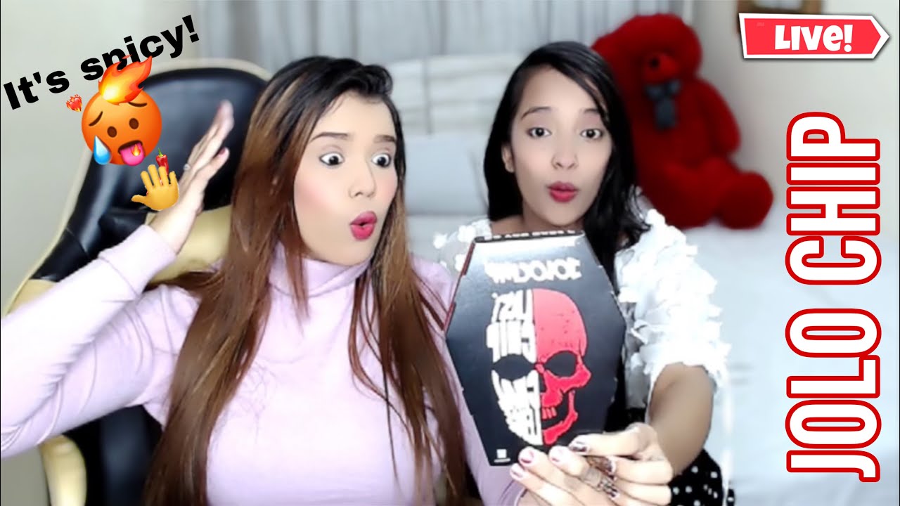 JOLO CHIP CHALLENGE LIVE (FACECAM) WITH MY SISTER - YouTube