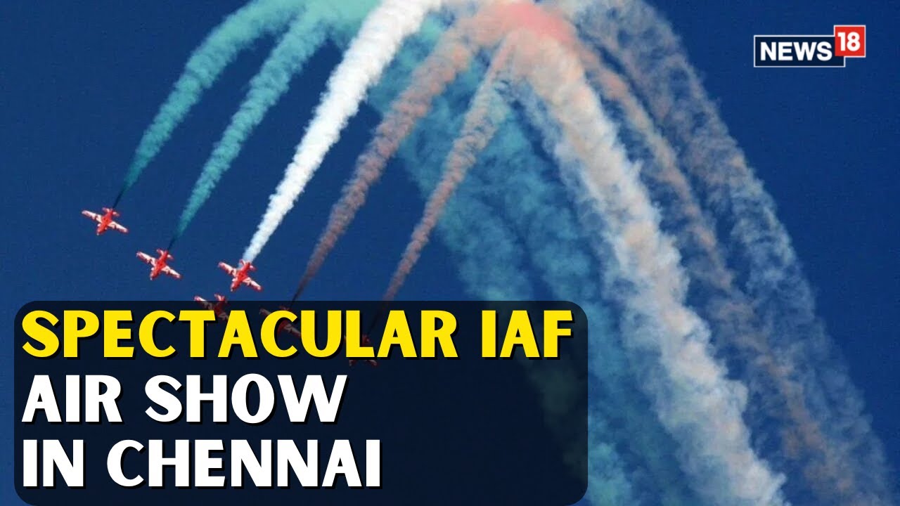 Chennai IAF Air Show Live | IAF's Spectacular Air Show At Marina Beach ...