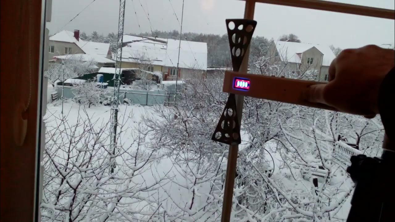 Активная приемная антенна диполь 9 кГц 3 ГГц Тест на КВ диапазонах