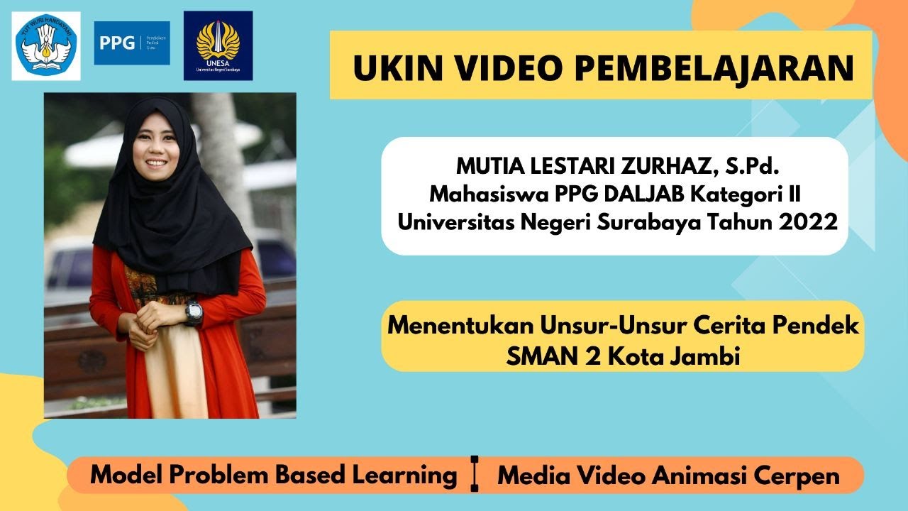 UKIN PPG DALJAB KATEGORI II MODEL PROBLEM BASED LEARNING - MEDIA VIDEO ...