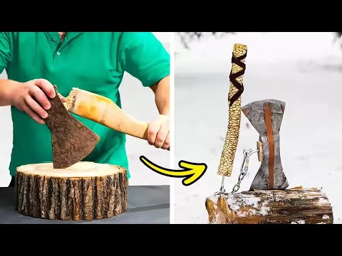 Amazing restoration of old rusted axes - YouTube