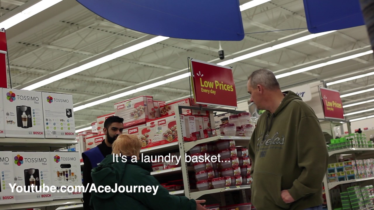 DRUNK/BAD WALMART EMPLOYEE- PRANK - Part 1 - YouTube