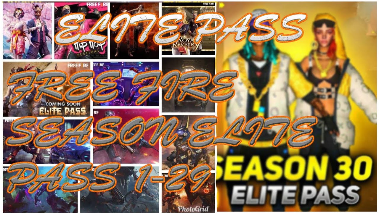 FREE FIRE 1 TO 29 ELITE PASS GOLDEN JOURNEY | FREE FIRE 30 OR NOVEMBER ...