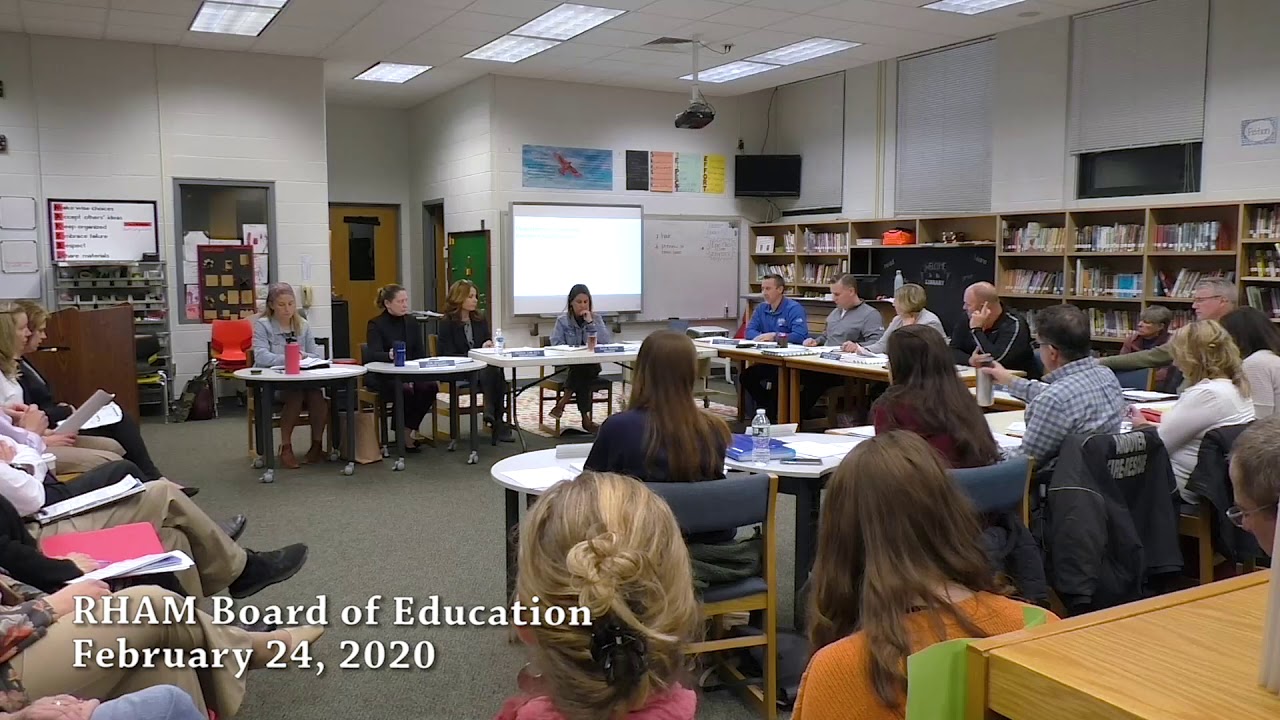 RHAM Board of Education 2.24.20 - YouTube