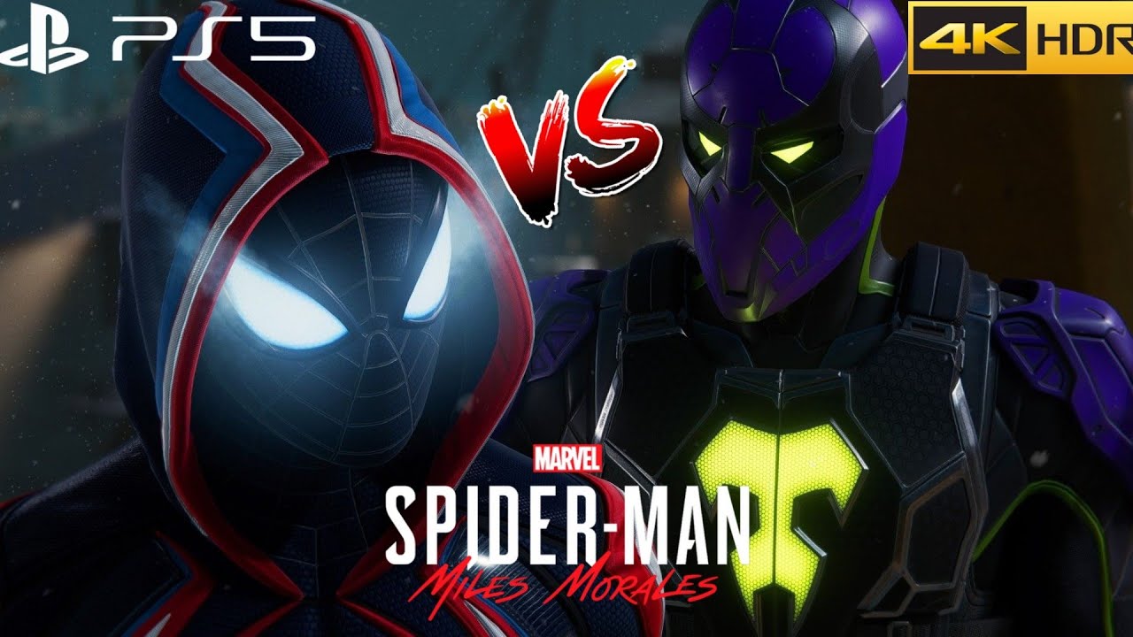 Spiderman Miles Morales Vs Prowler | Epic Boss Fight Scene | PS5 4K ...