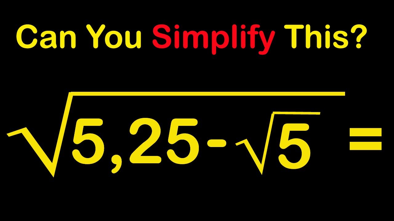This is The Best Method To Solve This Algrebra Problem | A Nice Trick ...