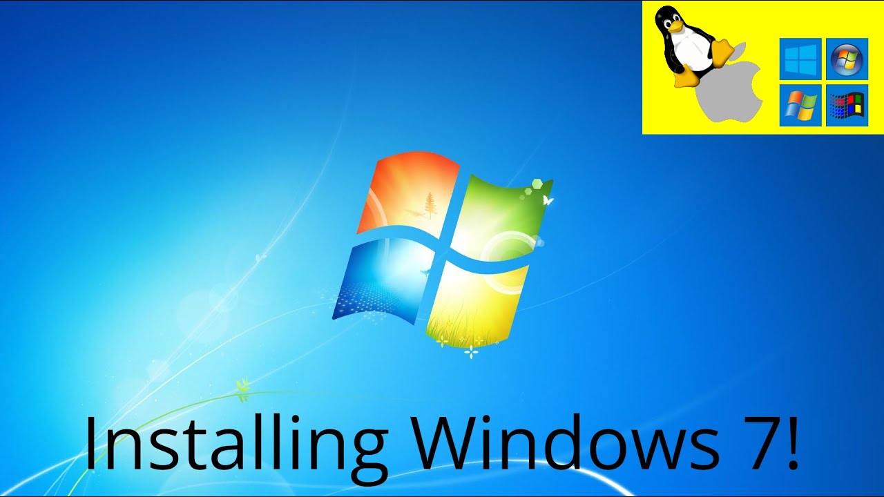 It's 2010 and you're installing Windows 7! - YouTube