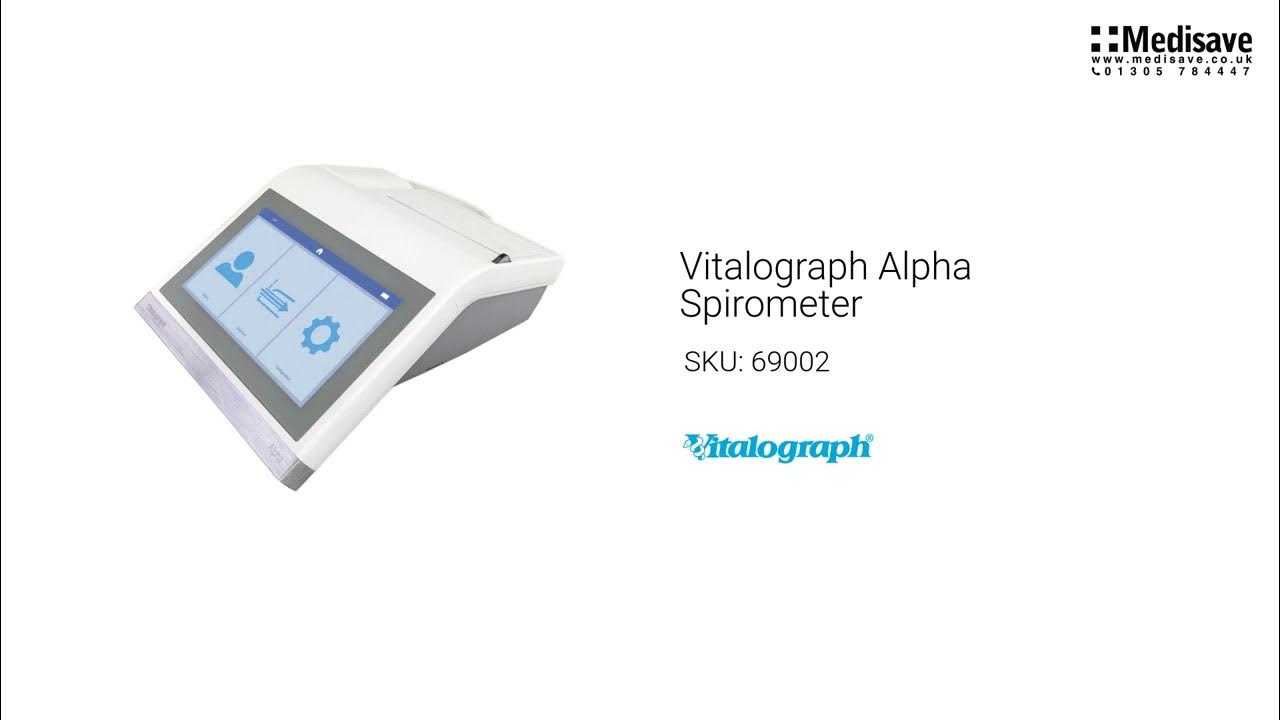 Vitalograph Alpha Spirometer 69002 - YouTube