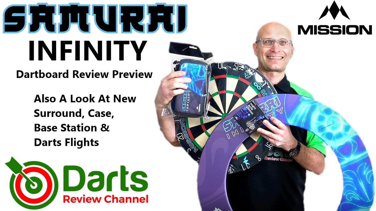Mission SAMURAI INFINITY Dartboard Review Preview Of Surround, Case ...
