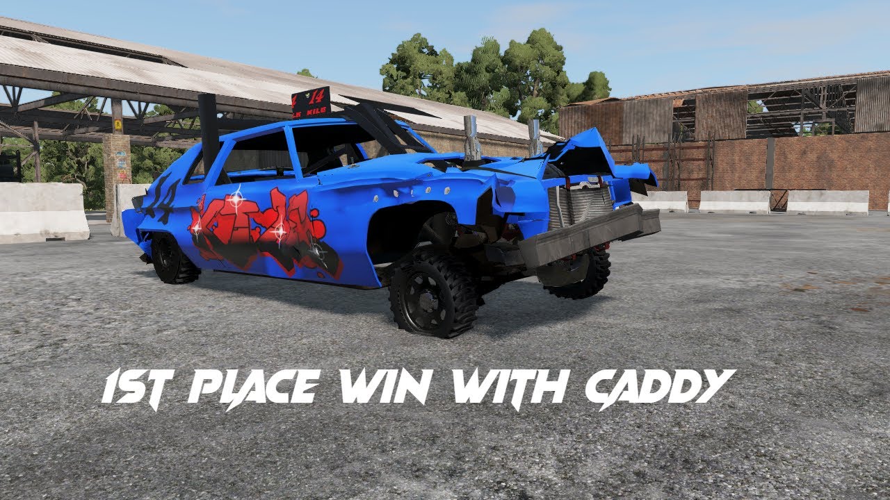 1st place win with a caddy Beam NG drive demolition derby - YouTube