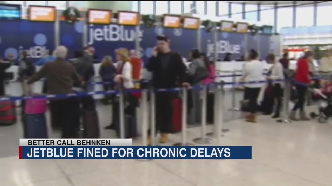 DOT fines JetBlue $2 million for chronic flight delays - YouTube