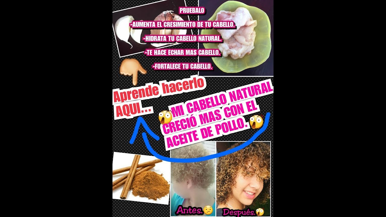 ACEITE DE POLLO PARA EL CRECIMIENTO DEL CABELLO.😲/ES SUPER BUENO DEBES ...