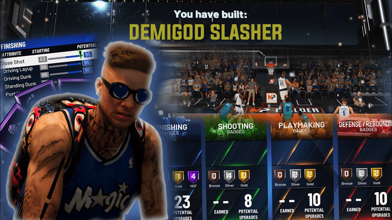NBA 2K20 60 BADGE DEMIGOD PG SLASHER BUILD! BEST SLASHER BUILD IN NBA ...