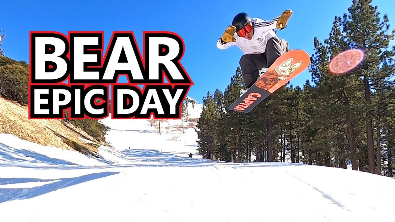 Epic Park Day Snowboarding at Bear Mountain - YouTube