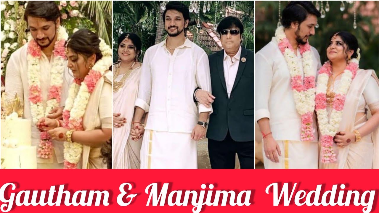 Gautham Karthik & Manjima Mohan Ties a Knot Wedding Photos Goes Viral ...