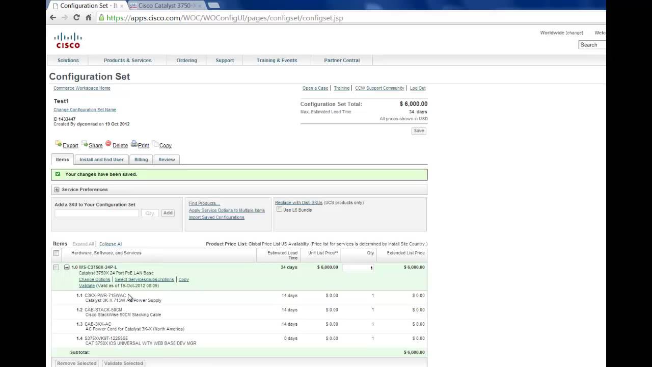 Using Cisco CCW to create quotes - YouTube