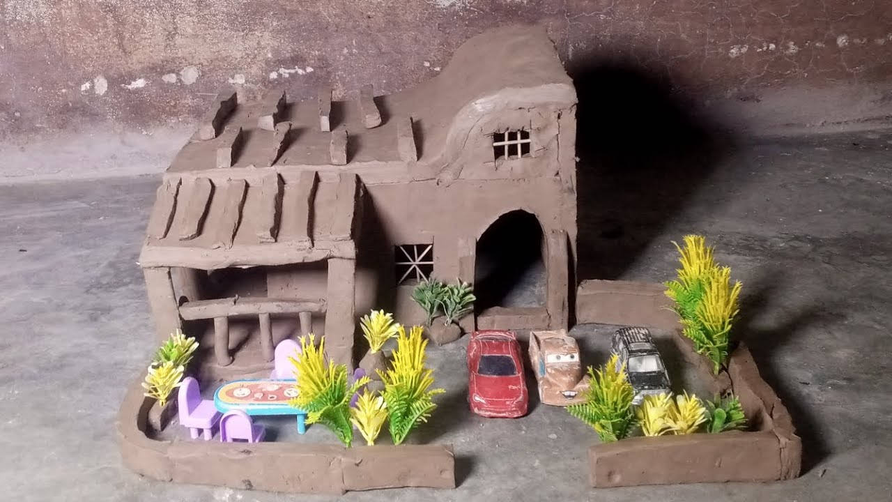 How to videos House Making design diy clay mud clay art| Handcrafted ...