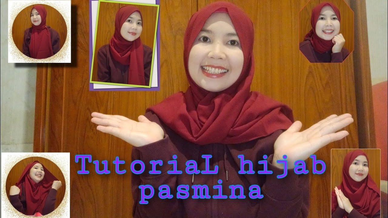 5 TUTORIAL HIJAB PASHMINA SIMPLE - YouTube