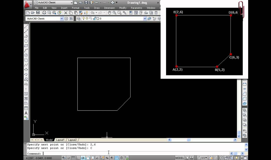 AutoCAD Tutorial - Co-ordinate Input - YouTube
