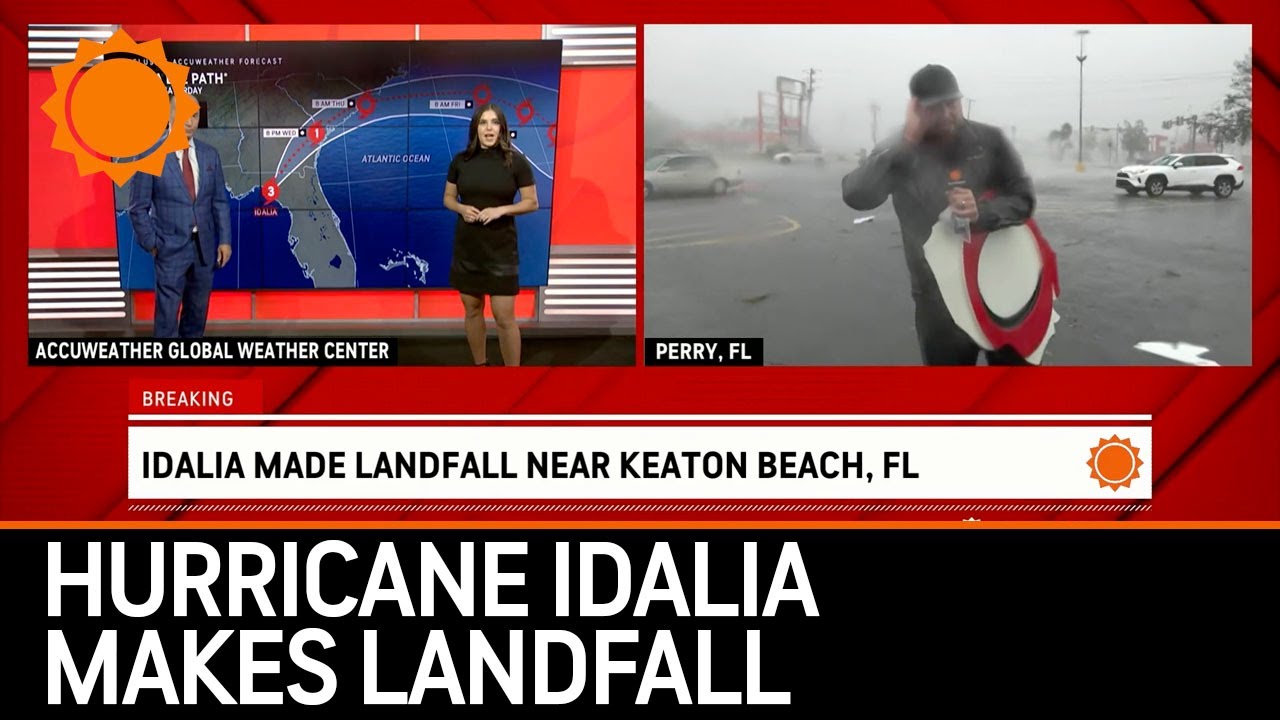 Hurricane Idalia Makes Landfall in Florida, Turns Signs into ...