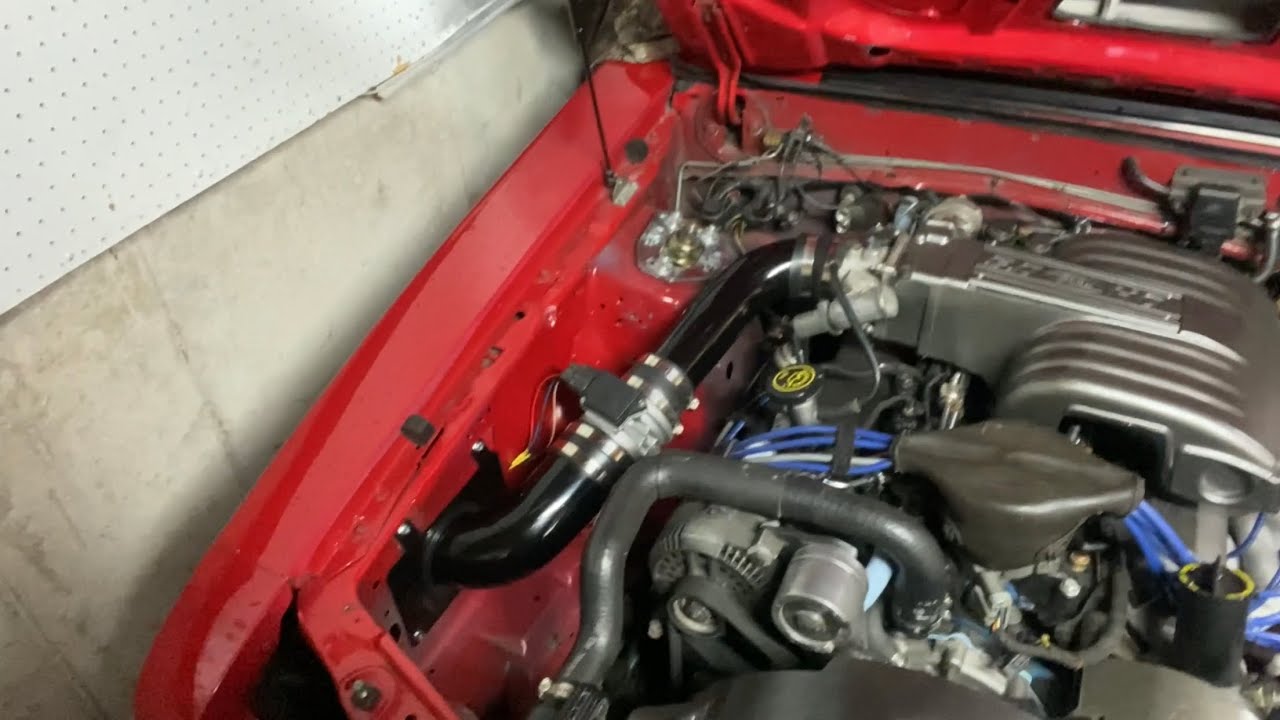 LMR’s economy cold air intake install for Foxbody - YouTube