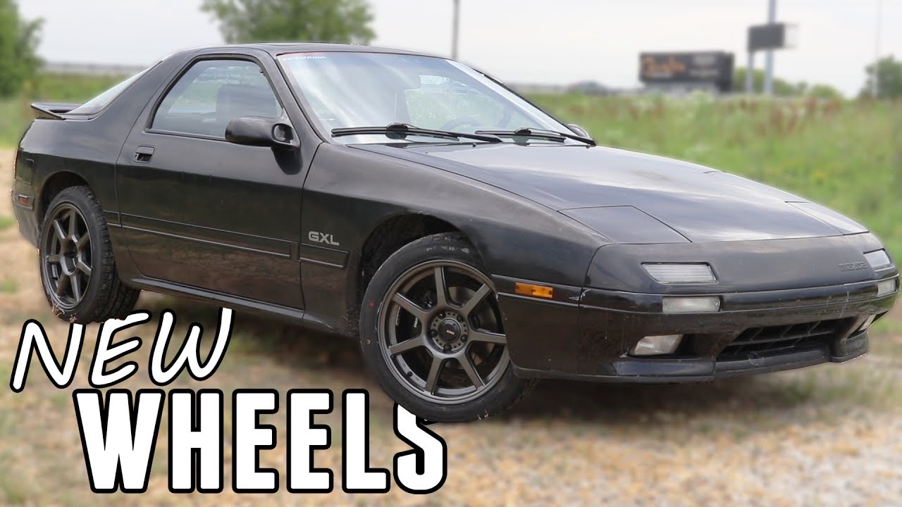 RX7 Gets New Wheels! - YouTube