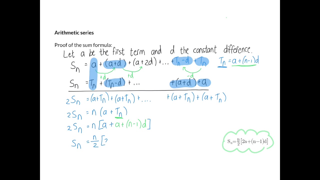 05 Proofs of sum formulas - YouTube