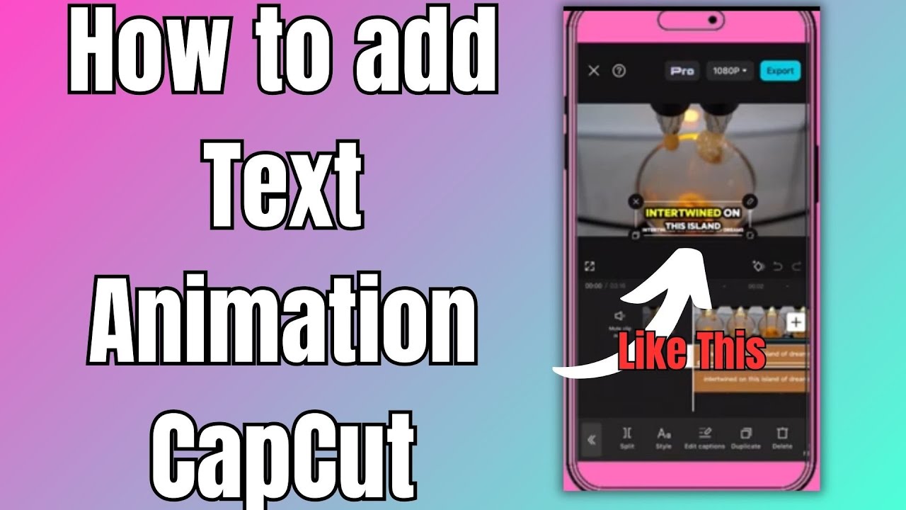 How to add text animation CapCut - YouTube